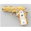 Gold Engraved Llama Small Frame Pistol