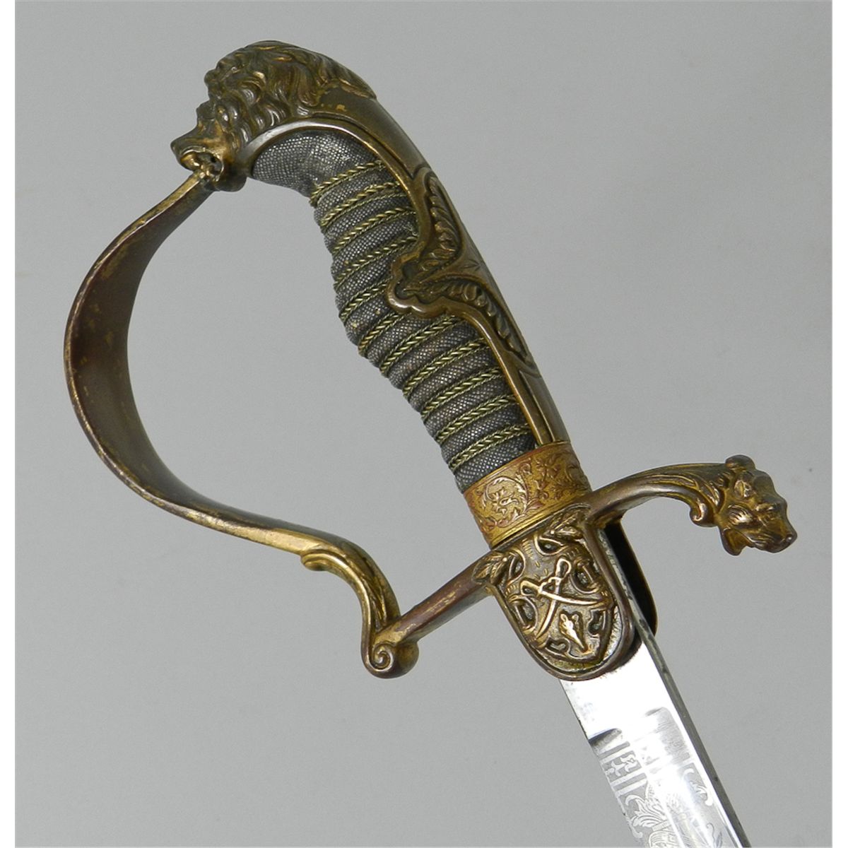 Prussian Lion's Head Cavalry Saber