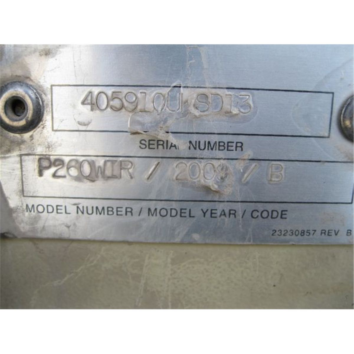 2009 Ingersoll-Rand P260 WIR S/A Towable Air Compressor