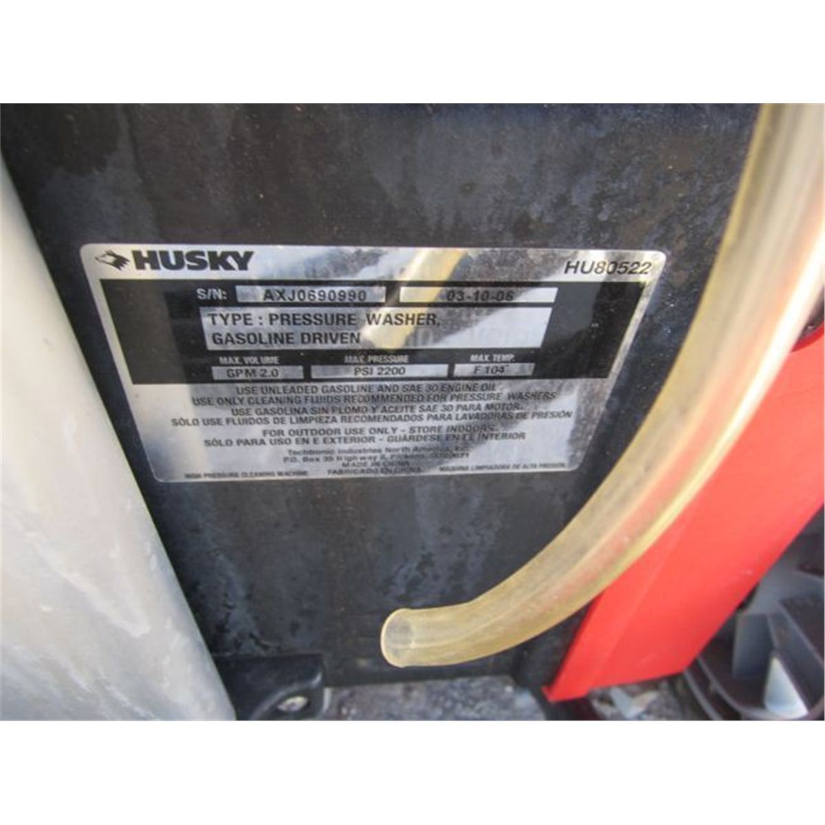 Husky 2,200PSI Pressure Washer