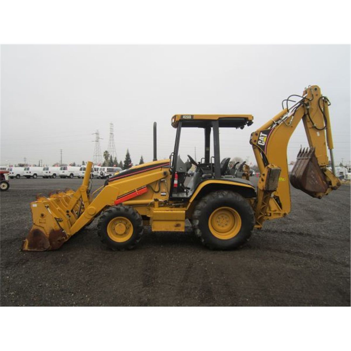 2005 Caterpillar 420D 4x4 Loader Backhoe