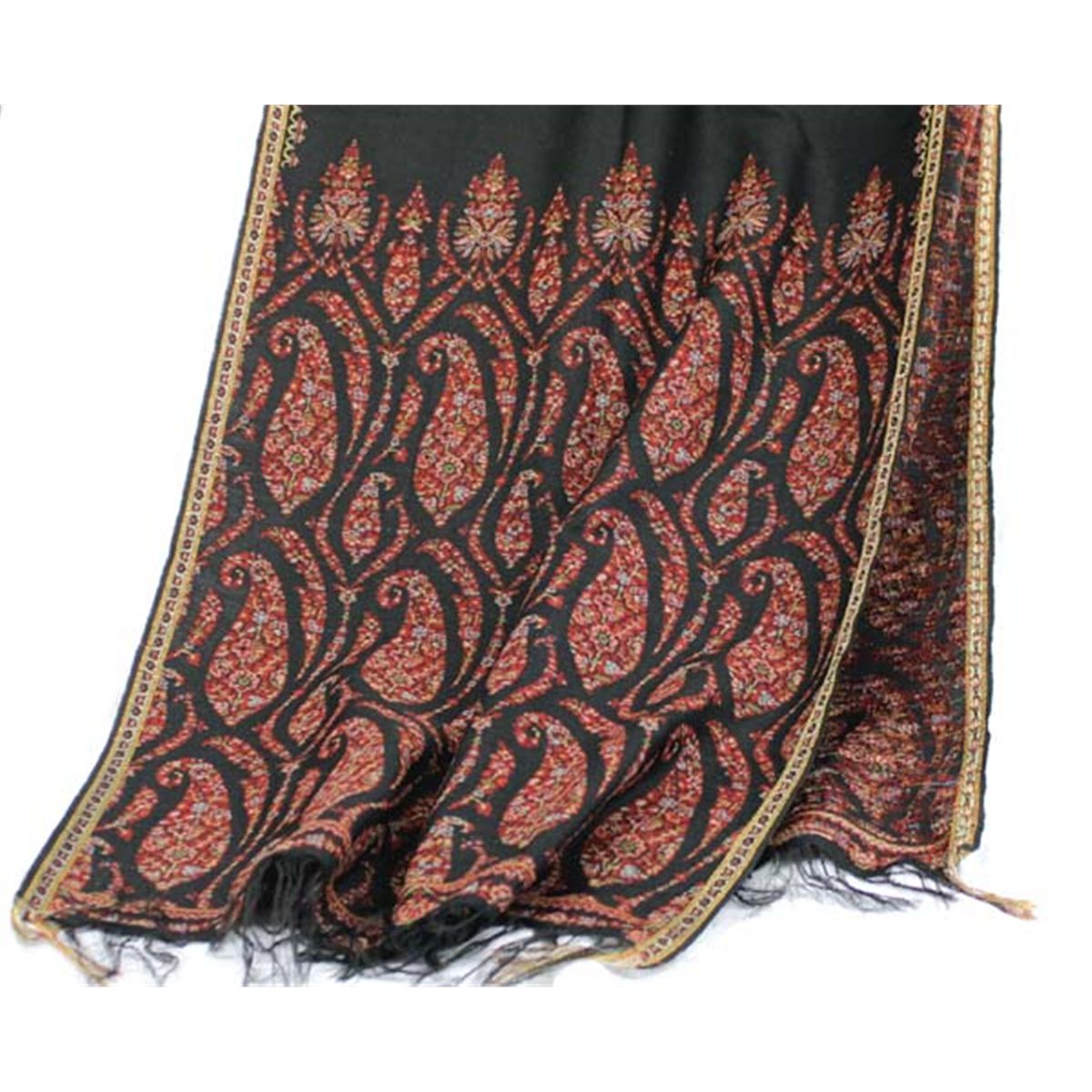 Victorian Silk Paisley Shawl