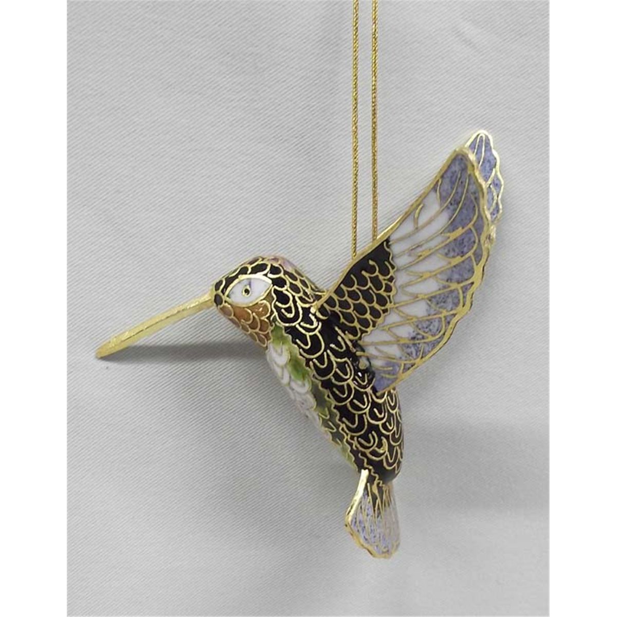 Chinese Cloisonne Enamel Hummingbird