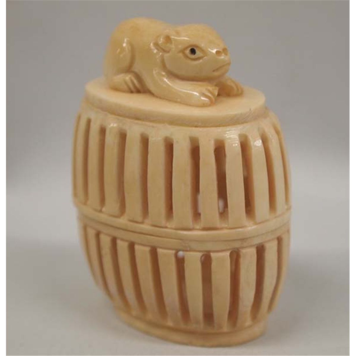 Vintage Chinese Carved Cricket Basket