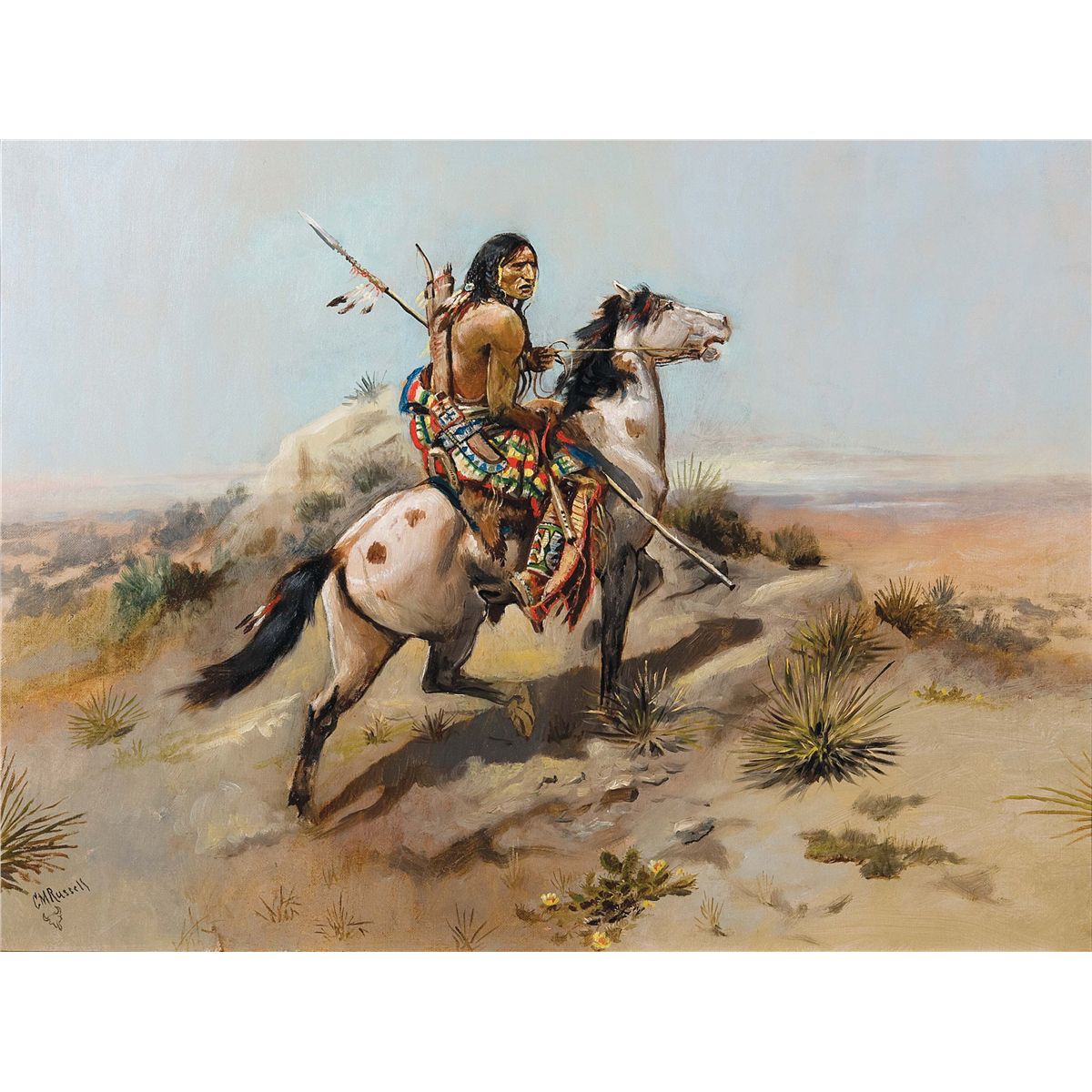 Russell, Charles M. - Indian Scout on Horseback