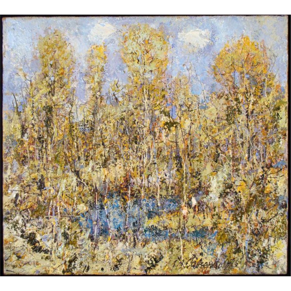 N. Savchenko Original Landscape Painting Russian Artist