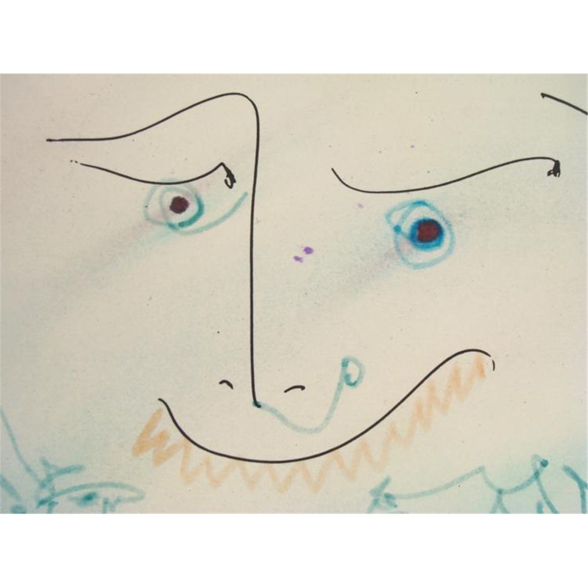 Pablo Picasso Original Drawings Signed In Book 1958