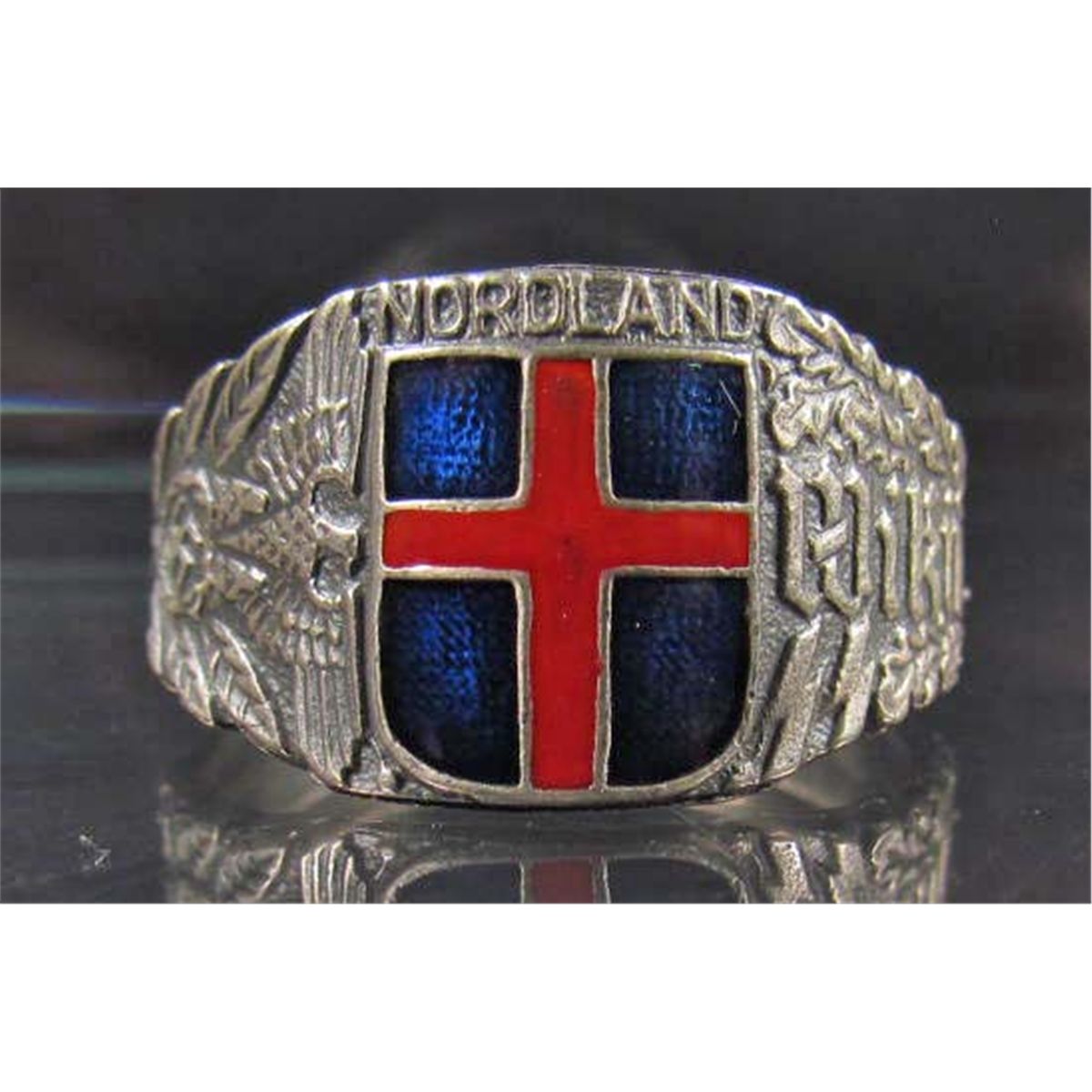 STERLING SILVER GERMAN NAZI SS DIVISION VIKING RING