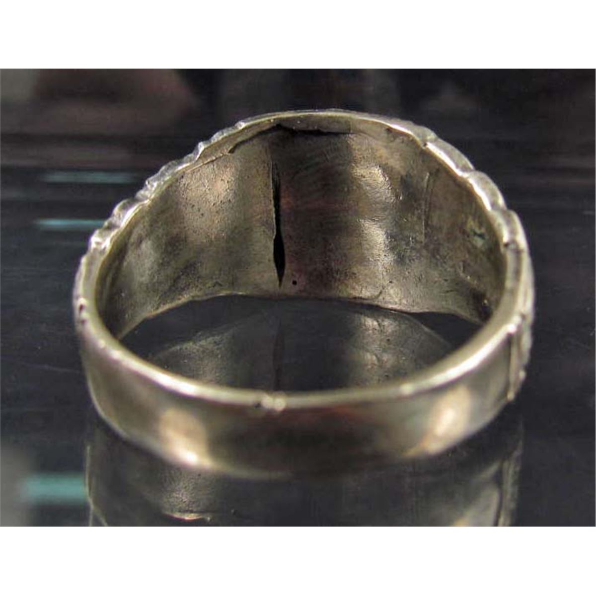 STERLING SILVER GERMAN NAZI SS DIVISION VIKING RING