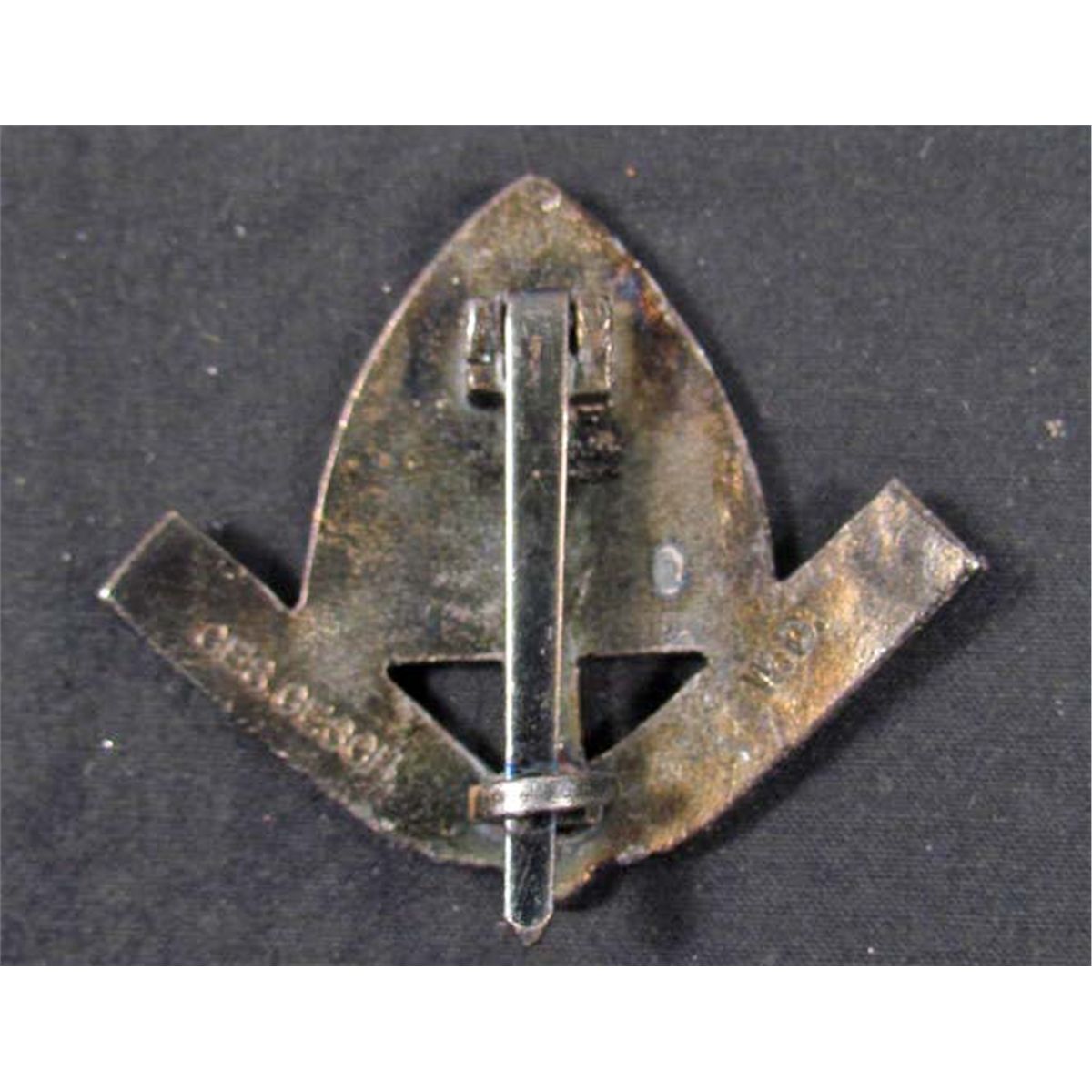 GERMAN NAZI LABOR FRONT RAD ENAMELED BADGE