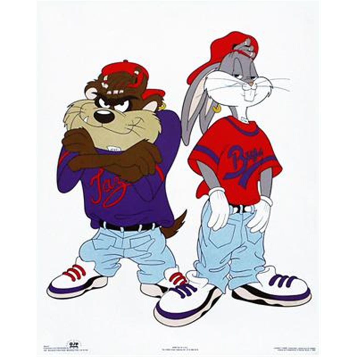 4 Animation Prints Mickey Mouse, Bugs Bunny, Thumbelina