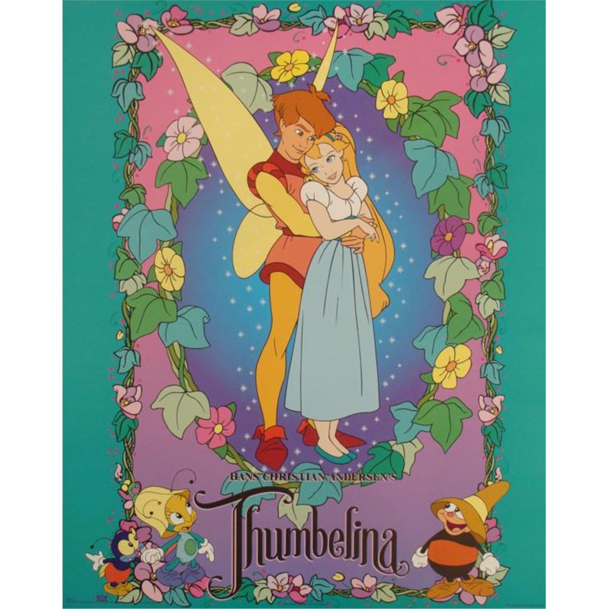 4 Animation Prints Mickey Mouse, Bugs Bunny, Thumbelina