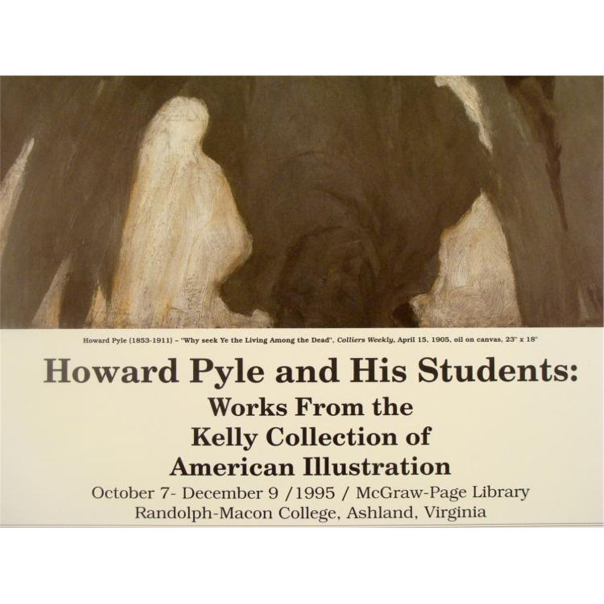 Howard Pyle and His Students Art Exhibit Poster 1995