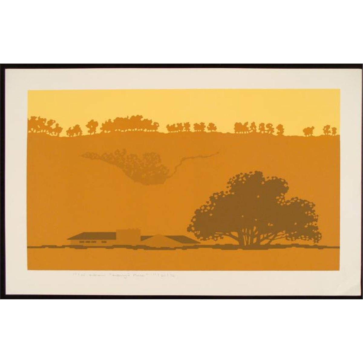Harry's Place Steve Horan Art Print 1976 Rural Signed