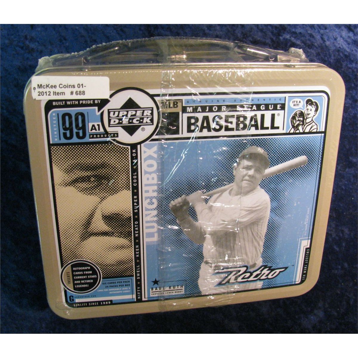 688. 1999 Upper Deck Baseball Card Lunch Box. New in wrapper.