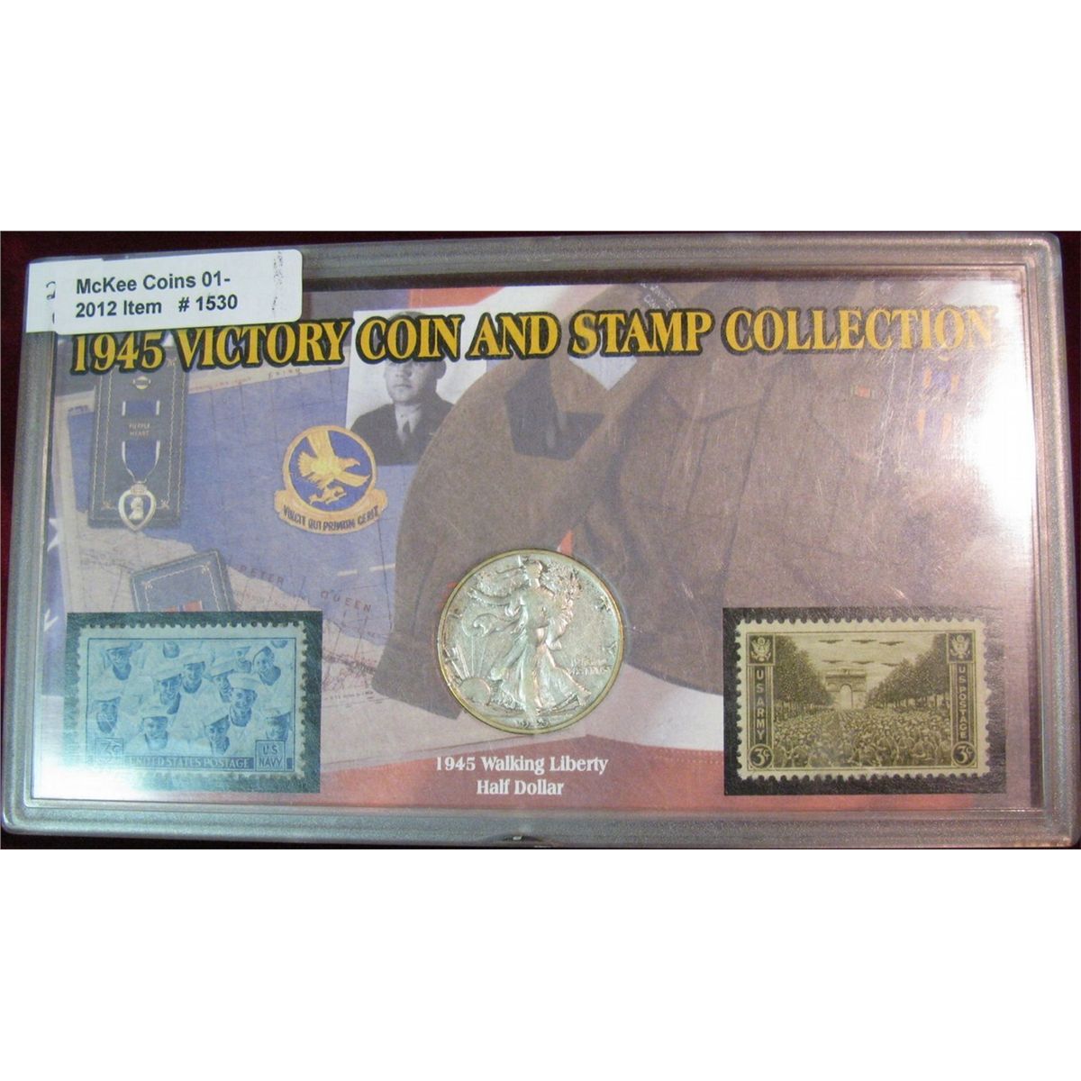 1530. 1945 D "Victory Coin and Stamp Collection" in