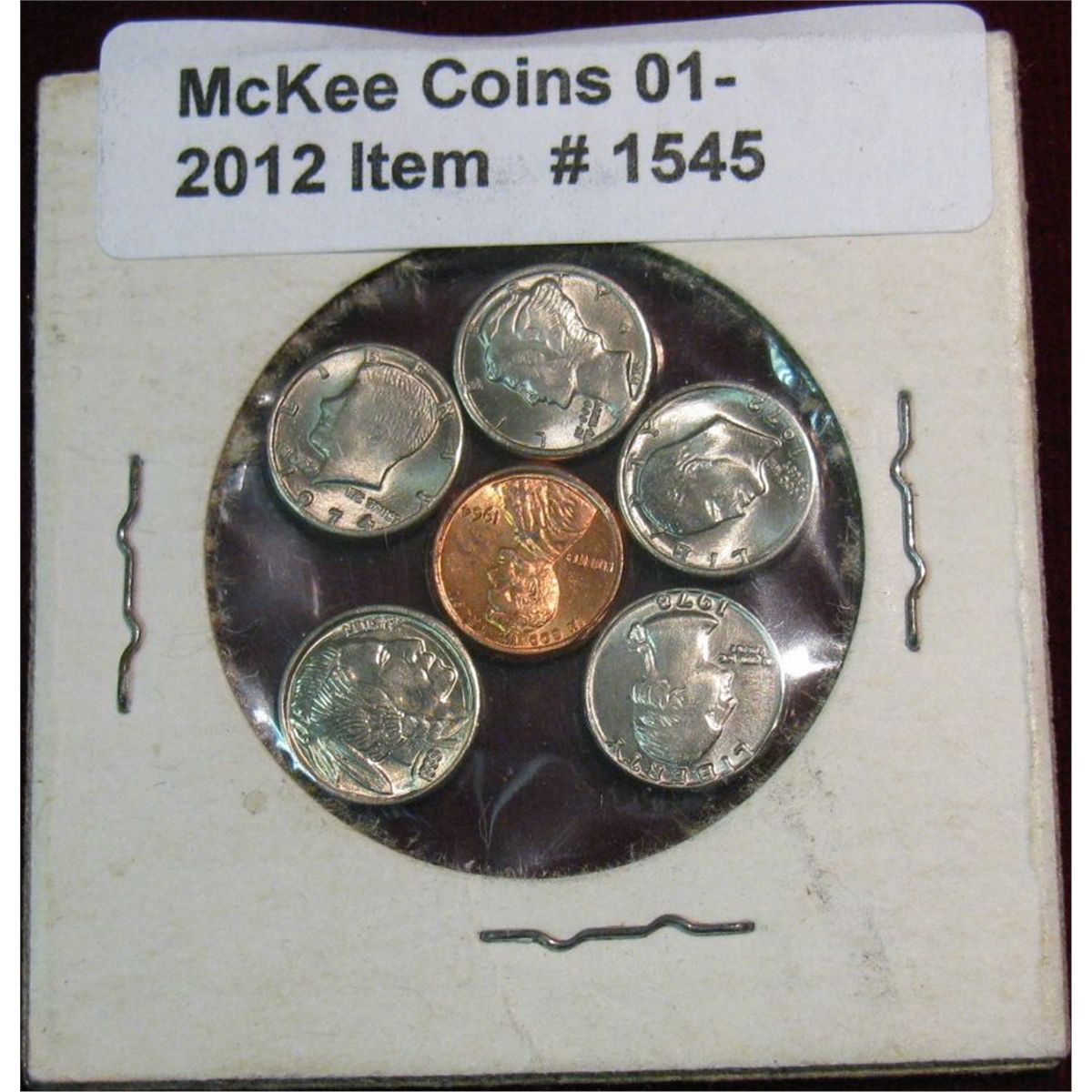 1545. Six-Piece Mini Coins Set.