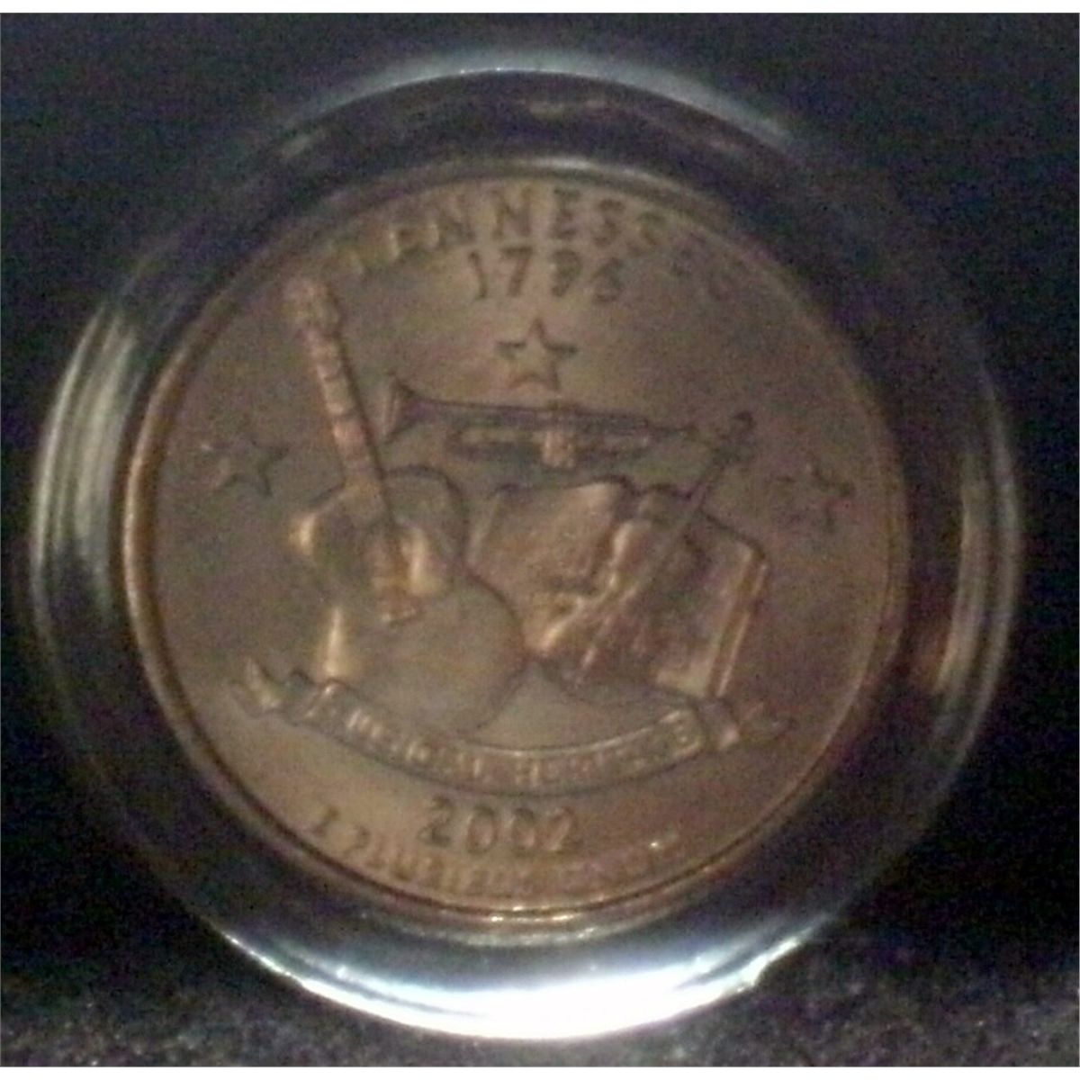 Colorized ELVIS PRESLEY 2002 Tennessee State Quarter Mint In Original Box