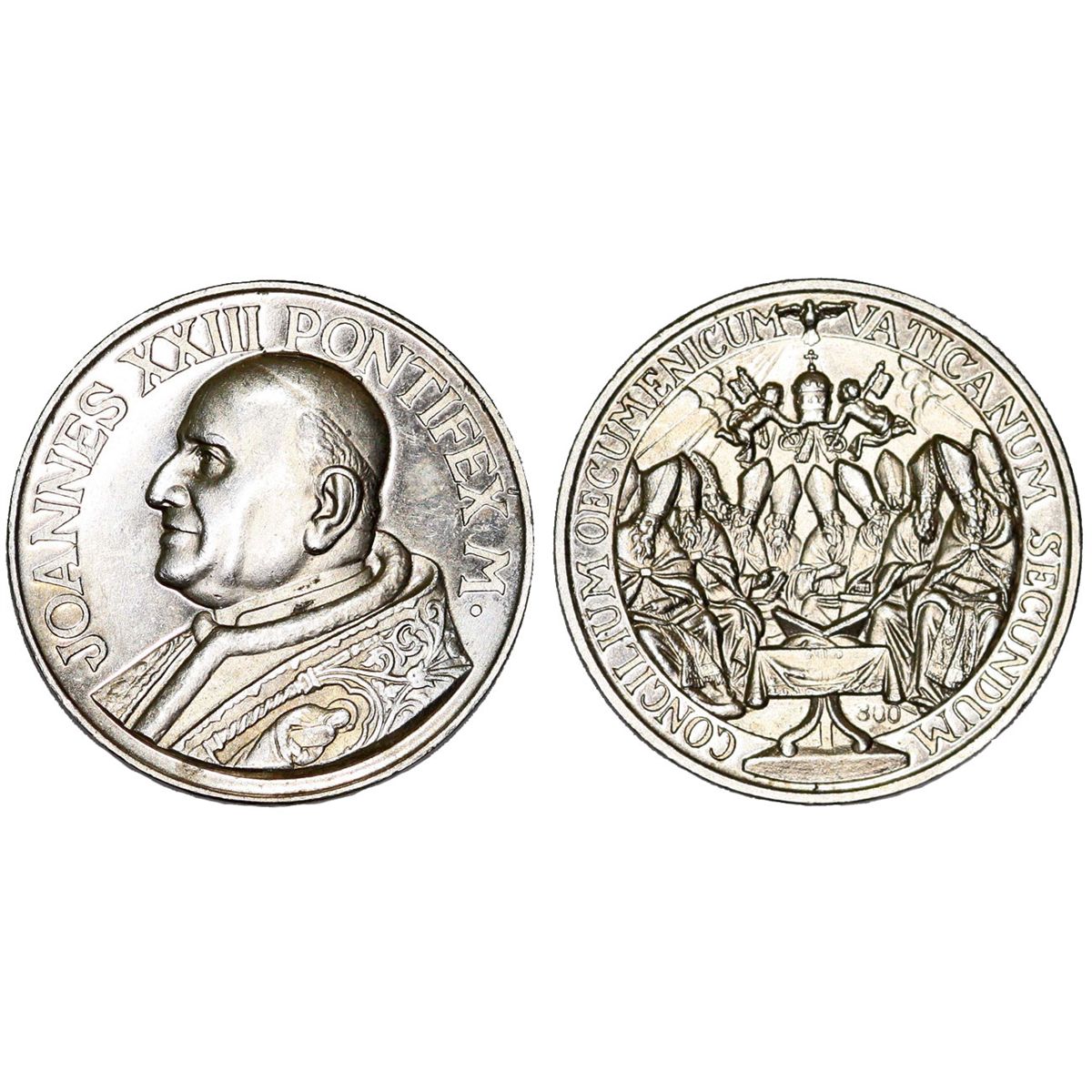 Italy. Vatican. Pope John XXIII (1958-1963). AR Medal 1962. "2nd Vatican Council" BU