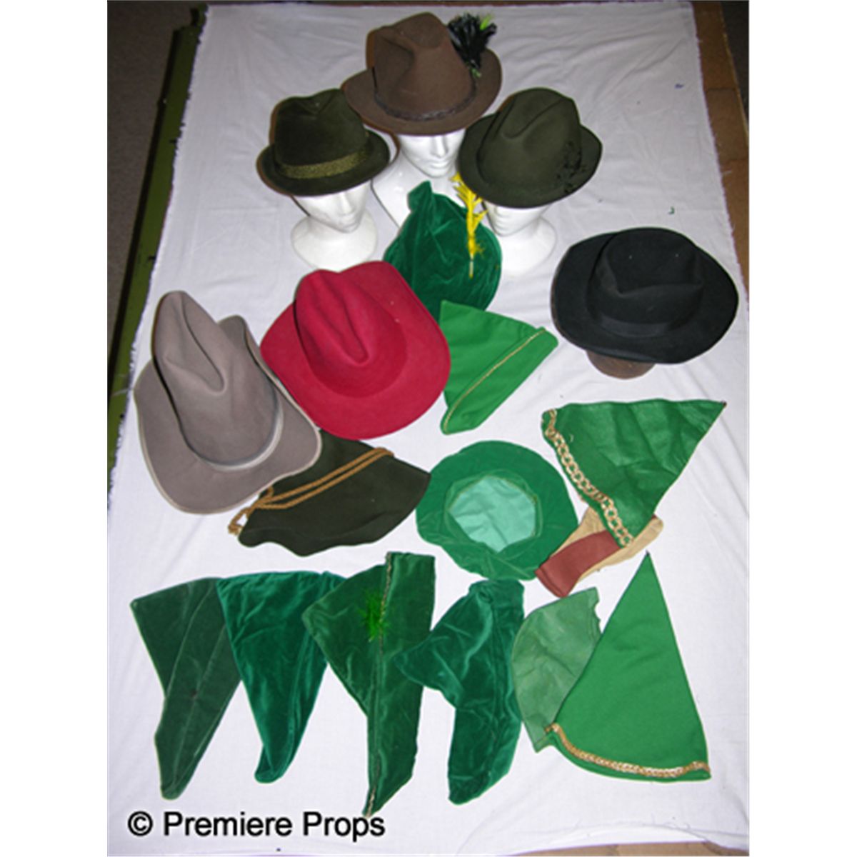 Lot of Assorted Hats & 'Peter Pan' Hats