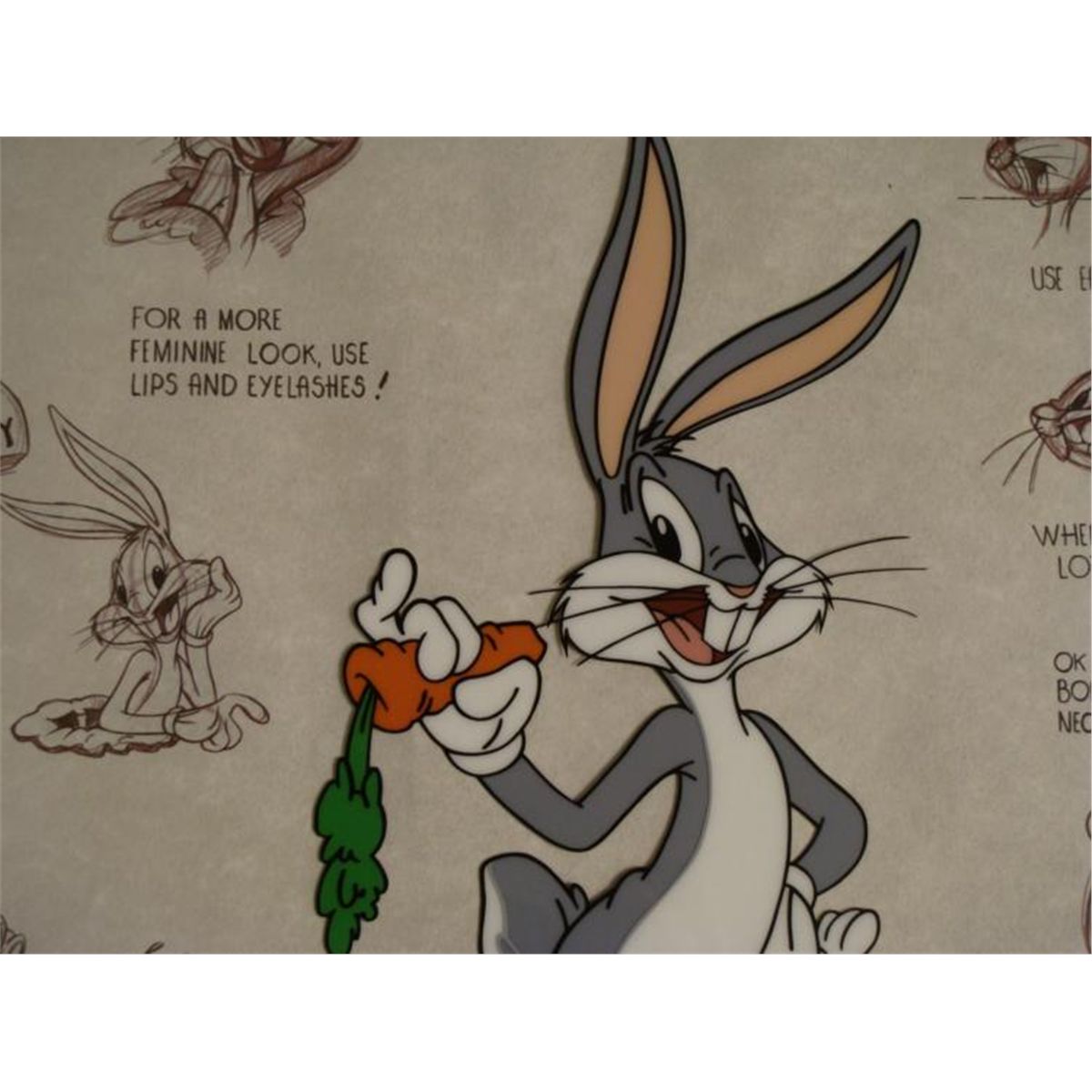 Bugs Bunny Cartoon Animation Cel Art Background