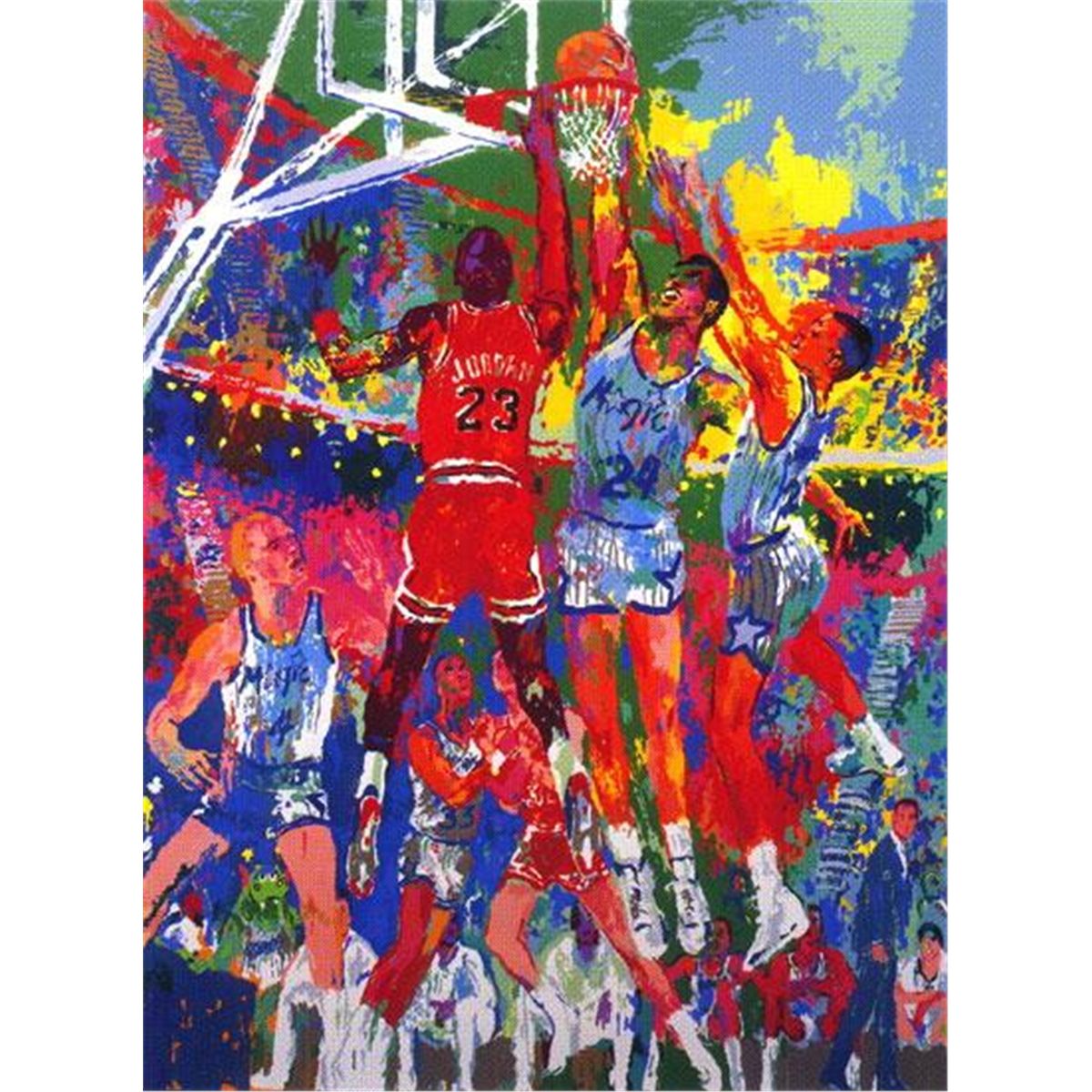 LeRoy NEIMAN Signed Michael Jordan Orlando Art Print