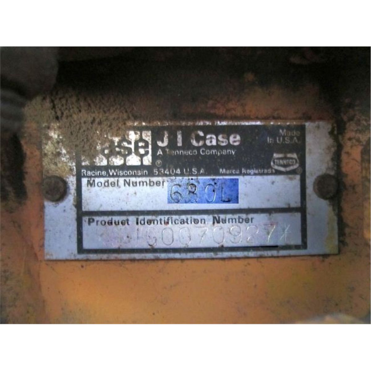 1990 Case 680L Loader Backhoe