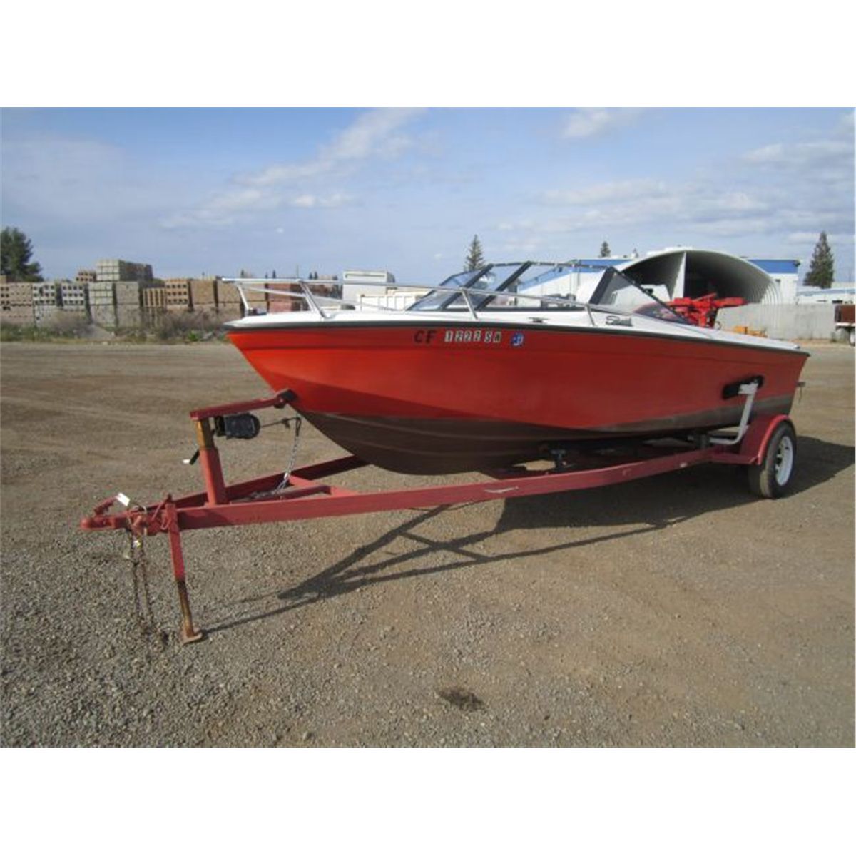 1977 Bramco Lancer 1/0 V-Hull Fiberglass Boat