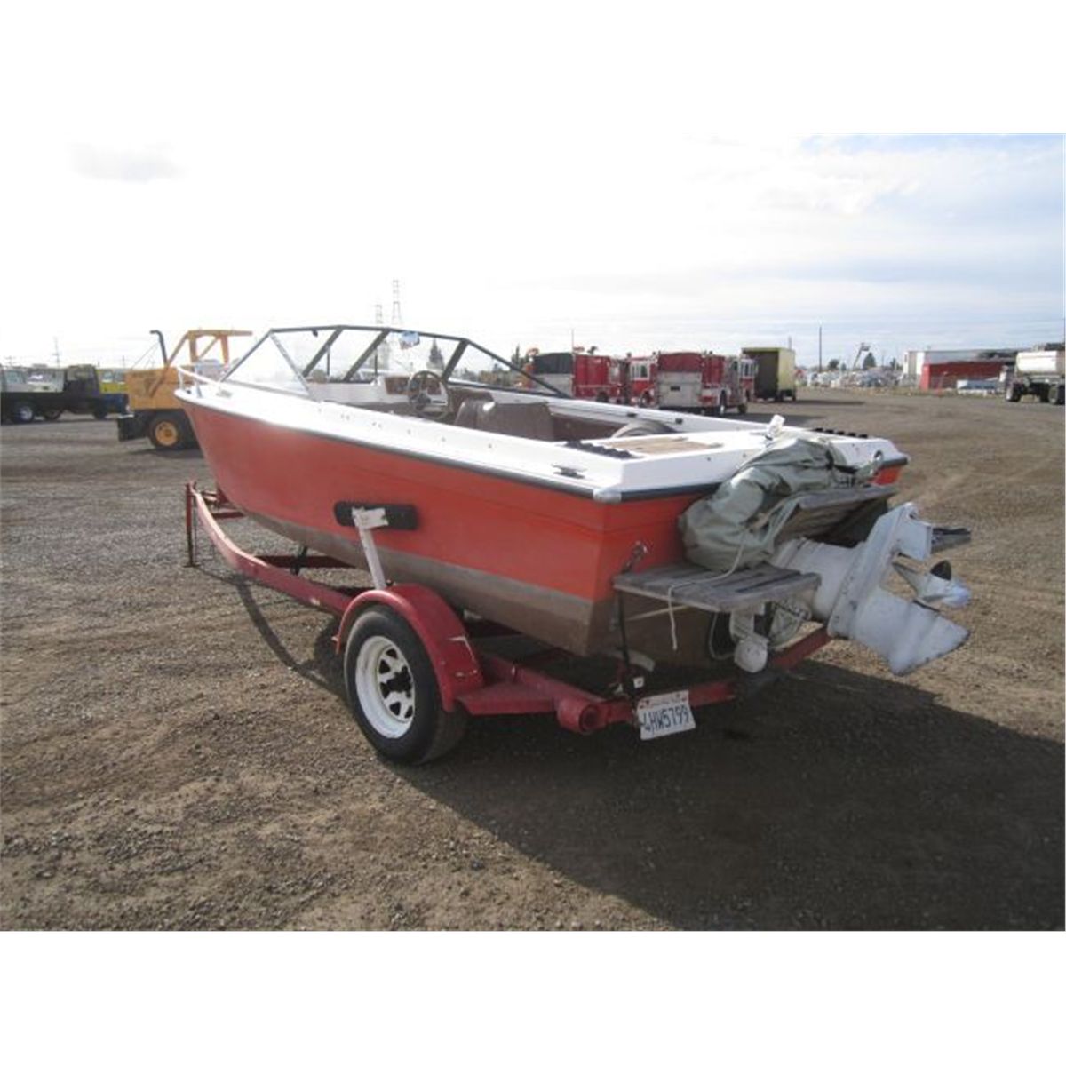1977 Bramco Lancer 1/0 V-Hull Fiberglass Boat
