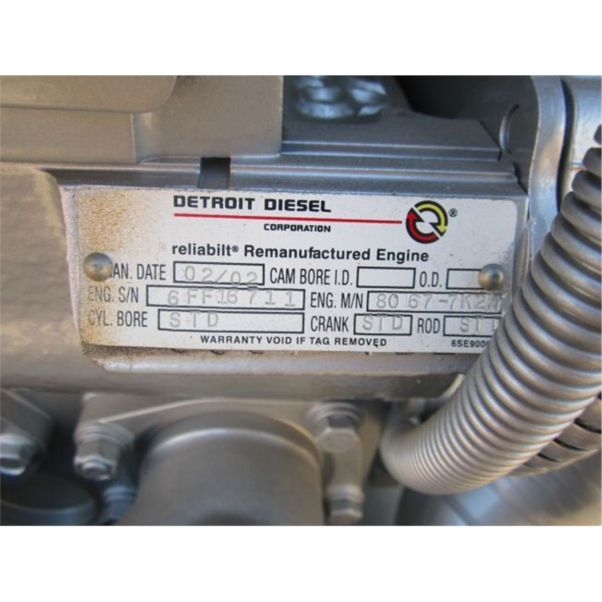 Detroit Series 92 V6 Turbo Diesel Engine