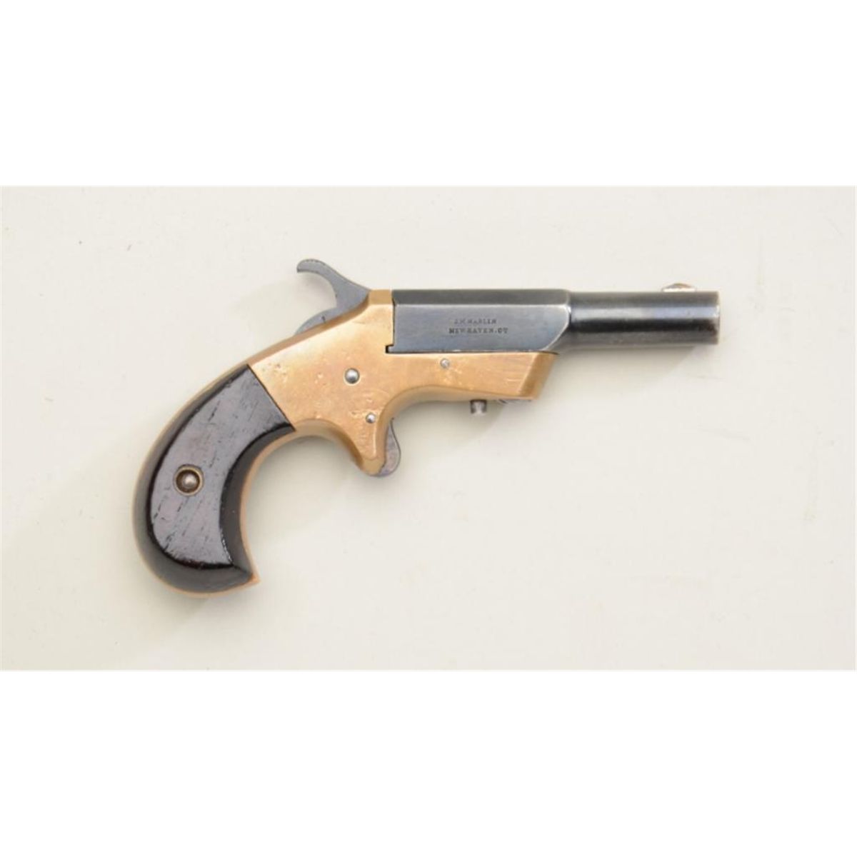 Marlin “OK” model single shot derringer, .22 cal., 2-3/4” barrel, blue ...