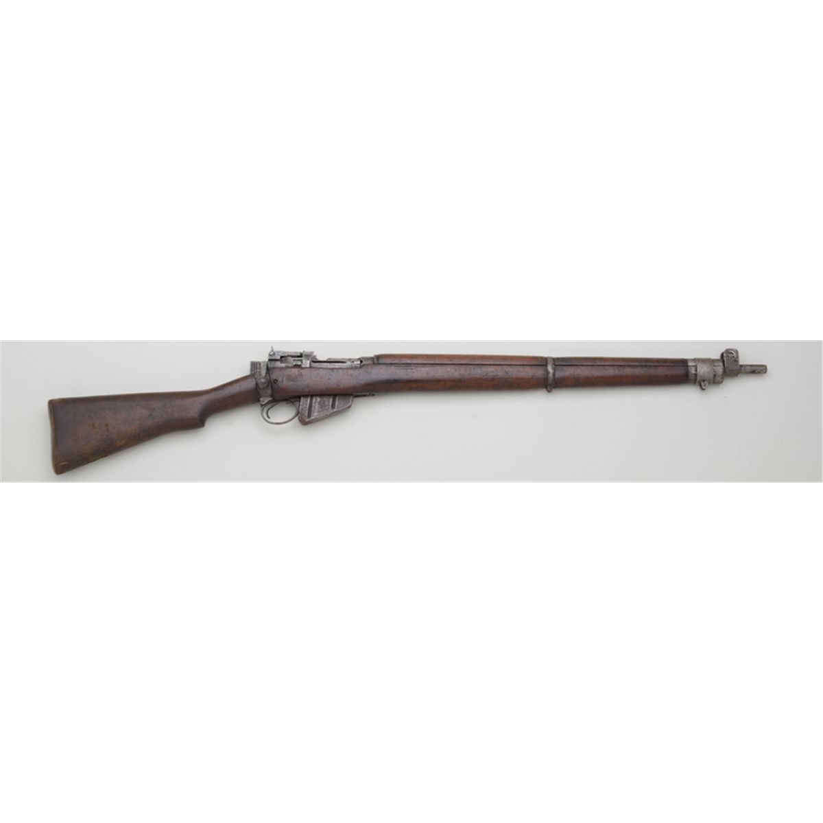 British Enfield military bolt-action rifle, .303 cal., 25” barrel, wood ...