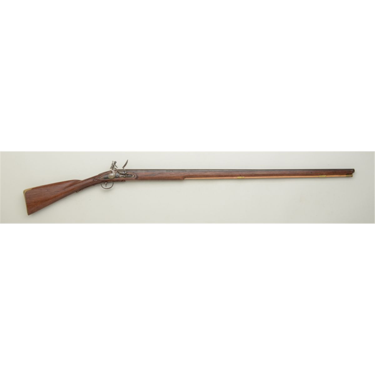 High quality modern copy of a flintlock full-stock trade rifle, .60 cal ...
