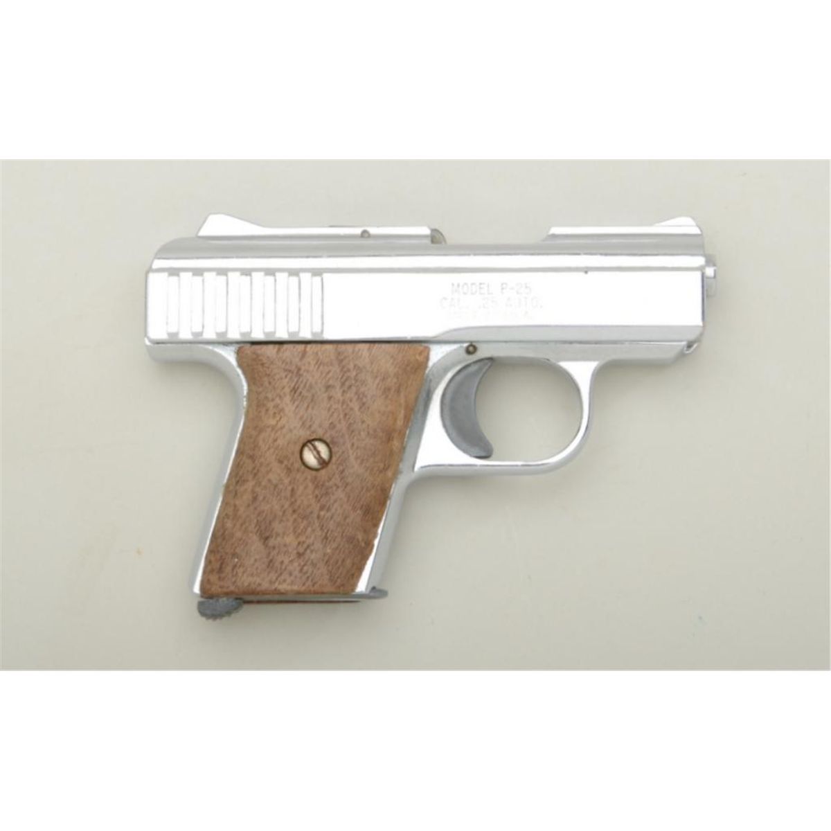 Raven Arms Model P-25 pocket semi-auto pistol, 2-1/2” barrel, .25 cal ...