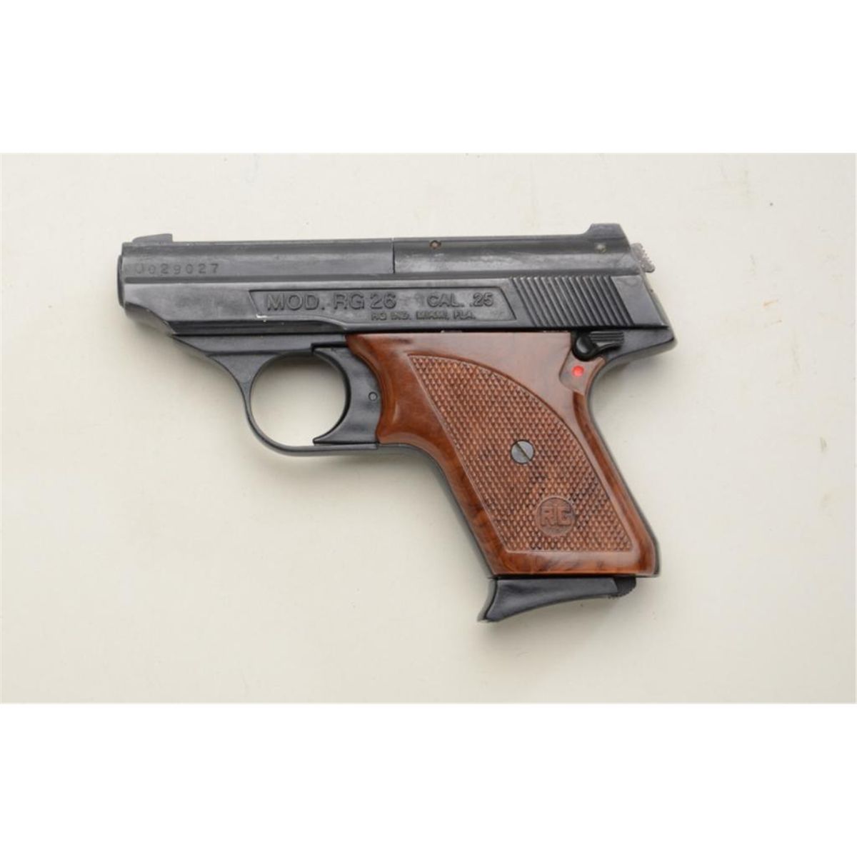 RG Model 26 semi-auto pocket pistol, .25 cal., 2-3/4” barrel, black ...