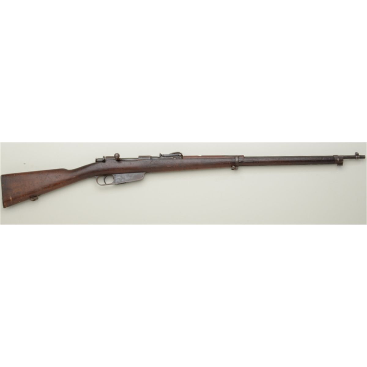 Carcano bolt-action rifle, Terni Arsenal, 6.5mm cal., 31” barrel, blue ...