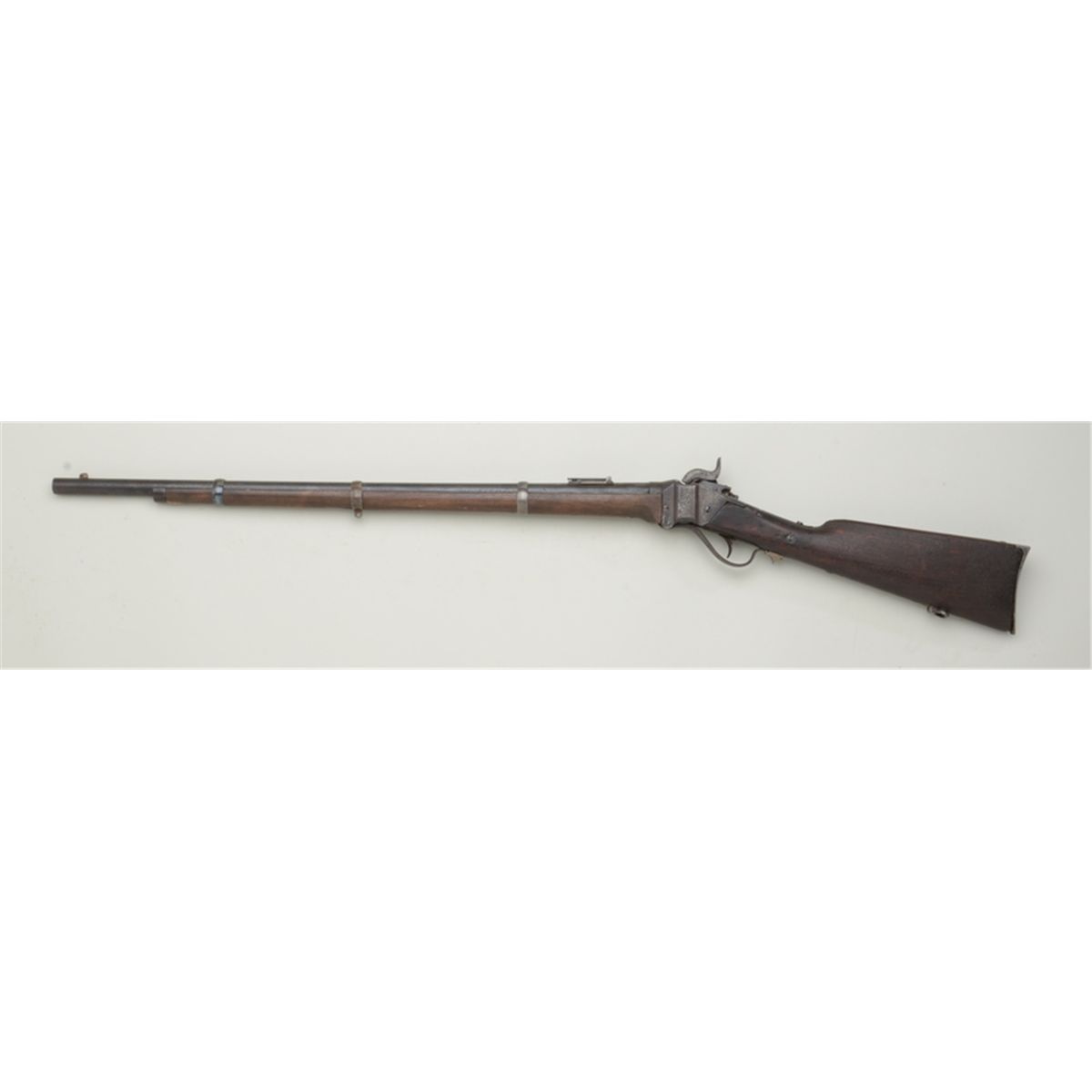 Sharps percussion military single shot rifle, .52 cal., 30” barrel ...