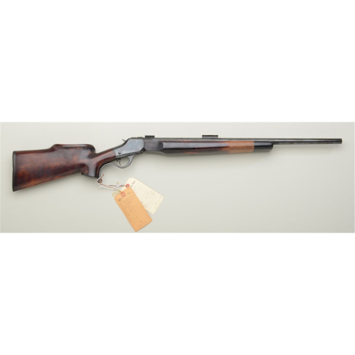 Customized Winchester High Wall single shot rifle, .219 Wasp cal., 26-1 ...