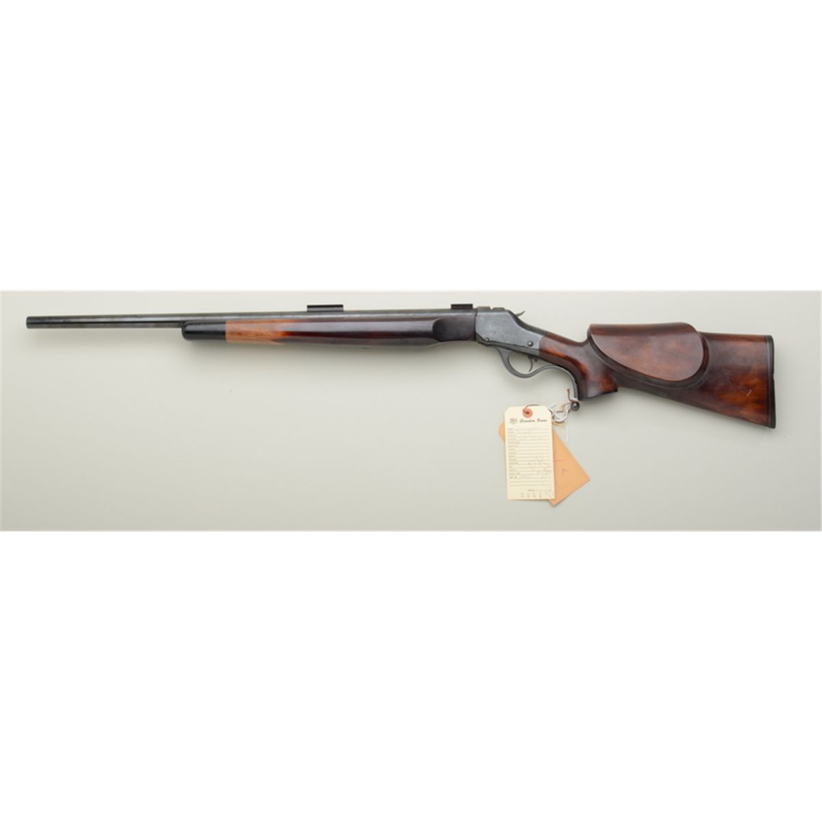 Customized Winchester High Wall single shot rifle, .219 Wasp cal., 26-1 ...