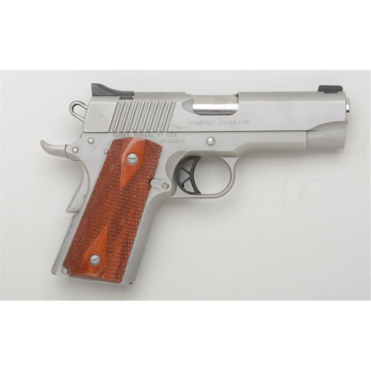 Kimber Compact Stainless Model, .45 cal., 4” barrel, satin finish ...