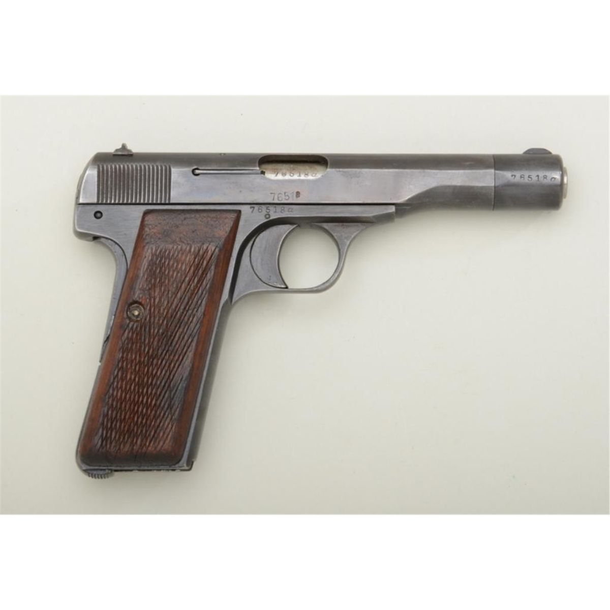 FN semi-auto pistol, nazi proofed, .32 cal., 4-1/2” barrel, blue finish ...
