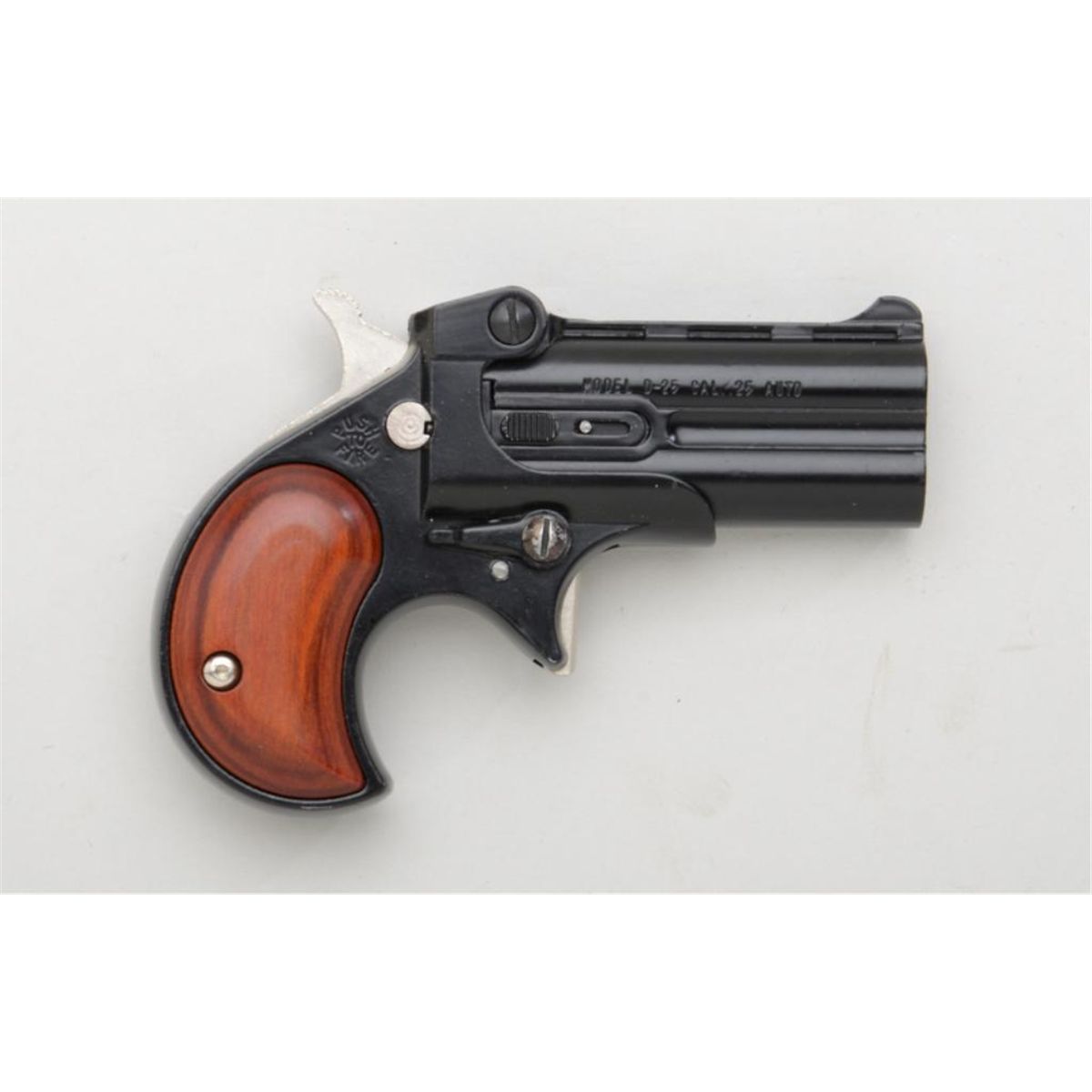 Davis Model D-25 O/U derringer, .25 cal., 2-1/2” barrels, black finish ...