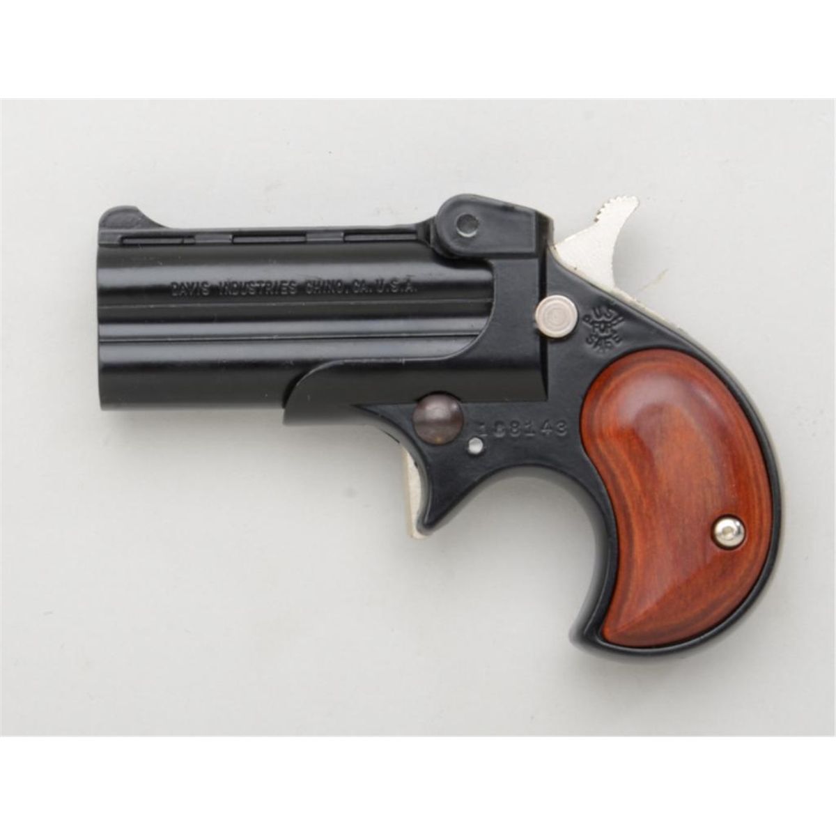 Davis Model D-25 O/U derringer, .25 cal., 2-1/2” barrels, black finish ...
