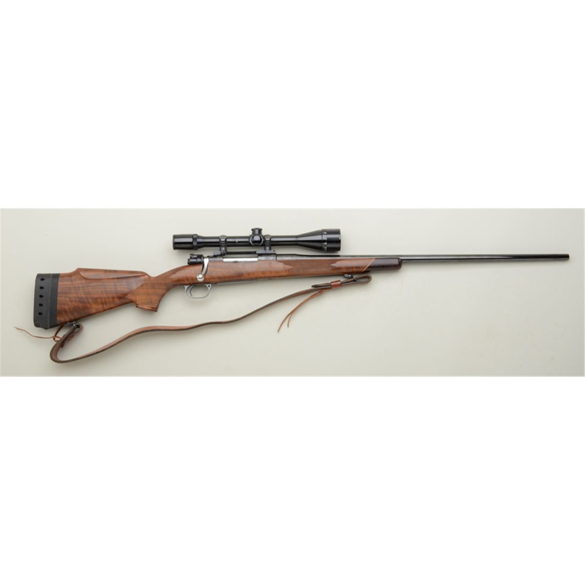 Sporterized bolt-action rifle, 7.65mm cal., 27-1/2” barrel, blue finish ...