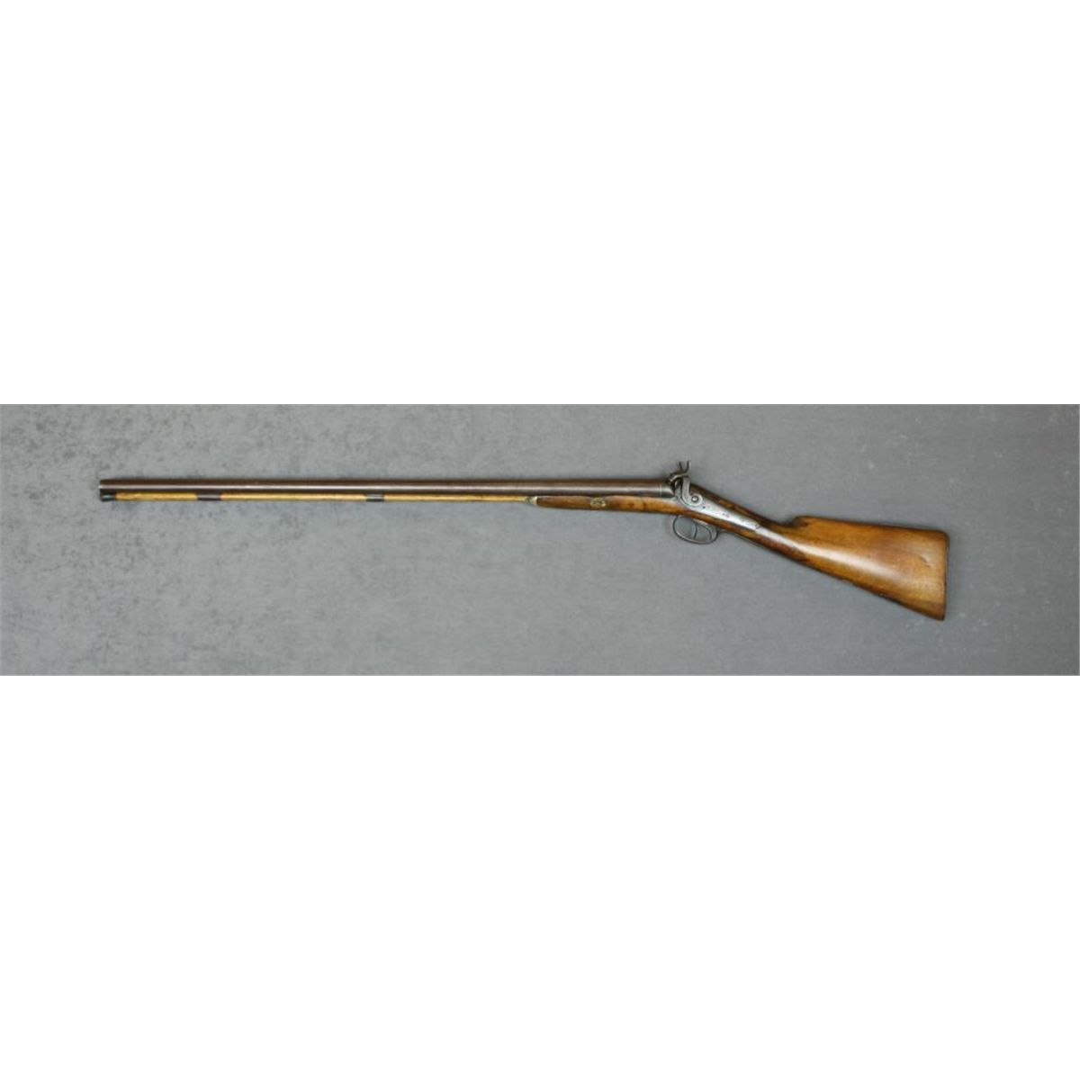 SxS exposed hammer percussion shotgun, back action locks, 16 gauge, 32 ...