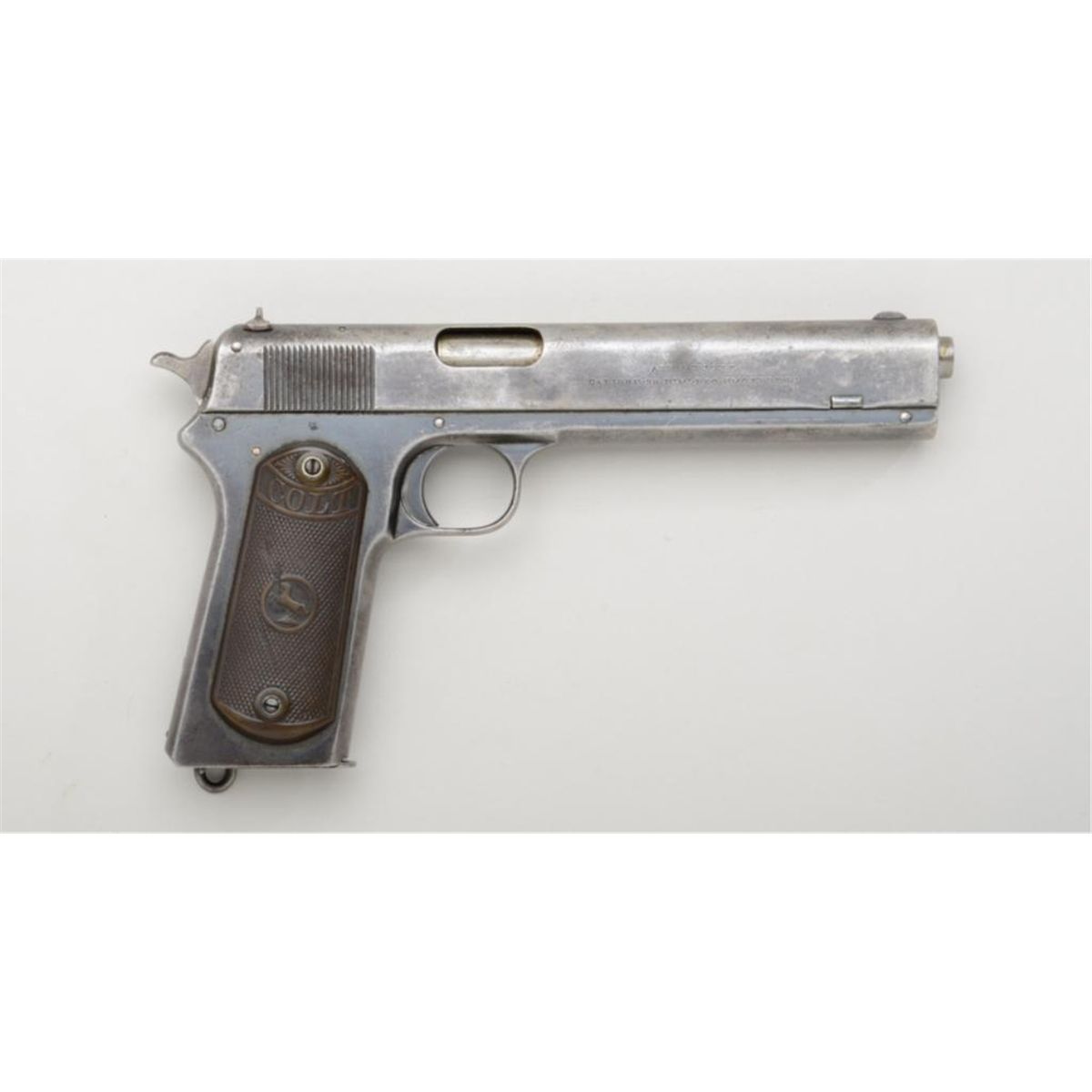Colt Model 1902 Military semi-auto pistol, .38 Rimless cal., 6” barrel ...