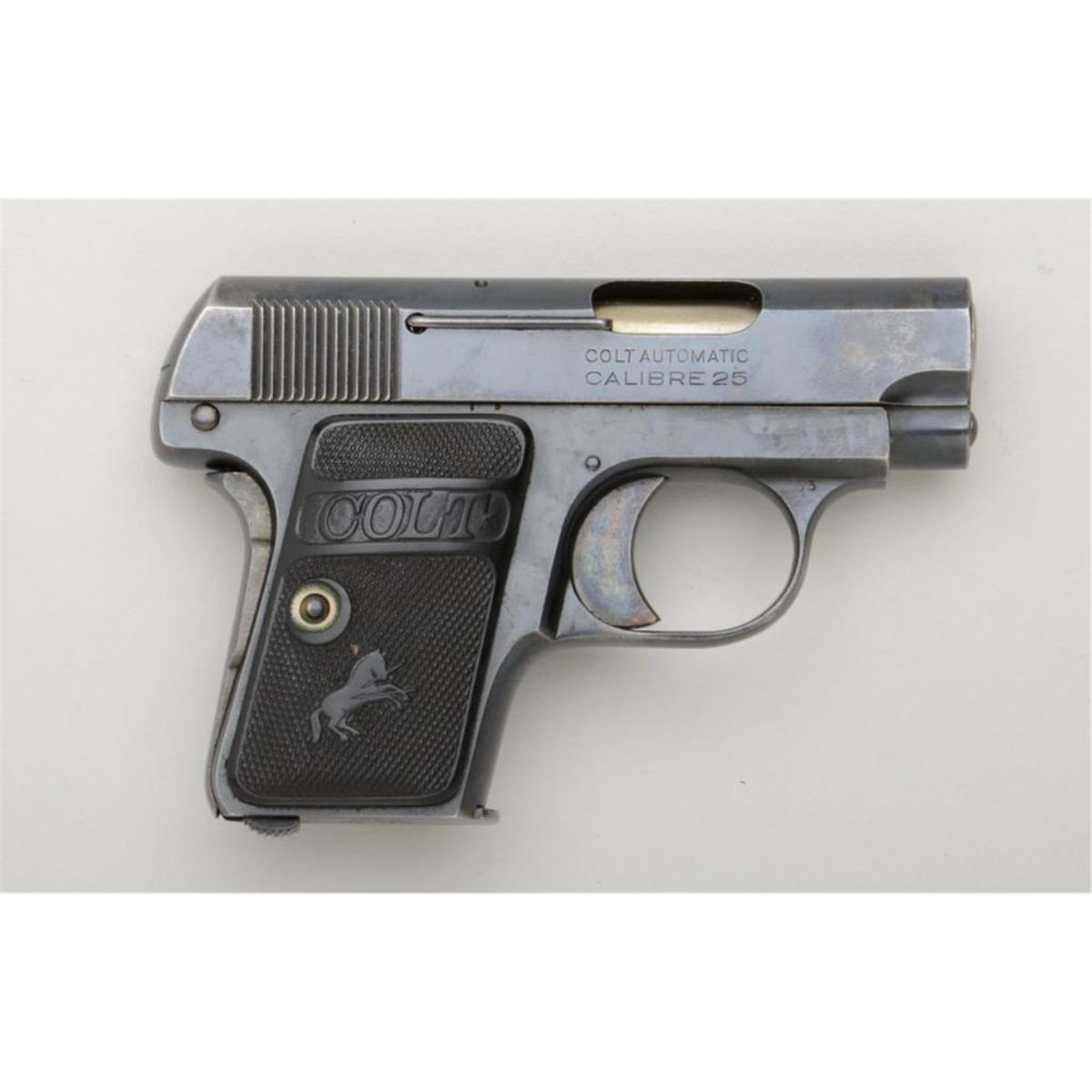 Colt Model 1908 semi-auto pistol, .25 cal., 2” barrel, blue finish ...