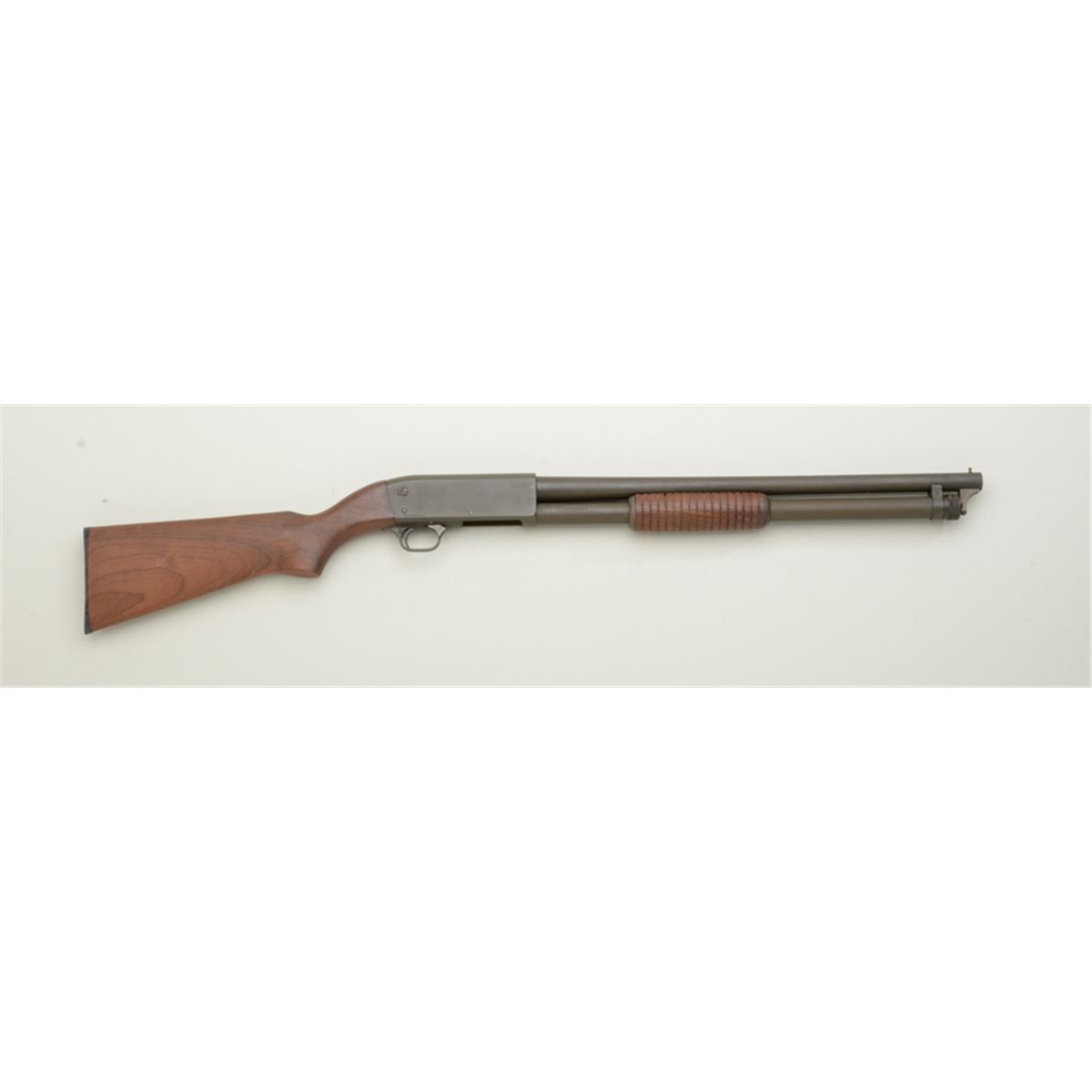 Ithaca Model 37 Featherlight pump action shotgun, 12 gauge, 20” barrel ...