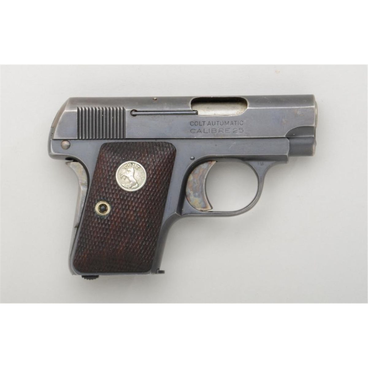 Colt Model 1908 semi-auto pocket pistol, .25 cal., 2” barrel, blue ...