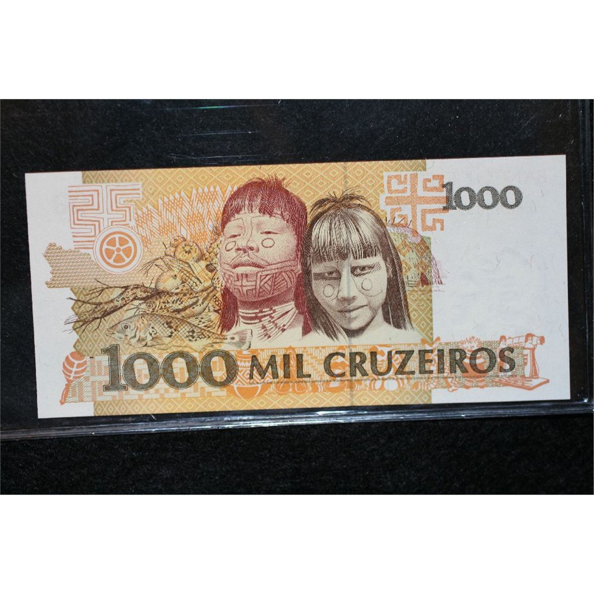 Foreign Bank Note, Banco Central Do Brasil 1000 Mil Cruzeiros